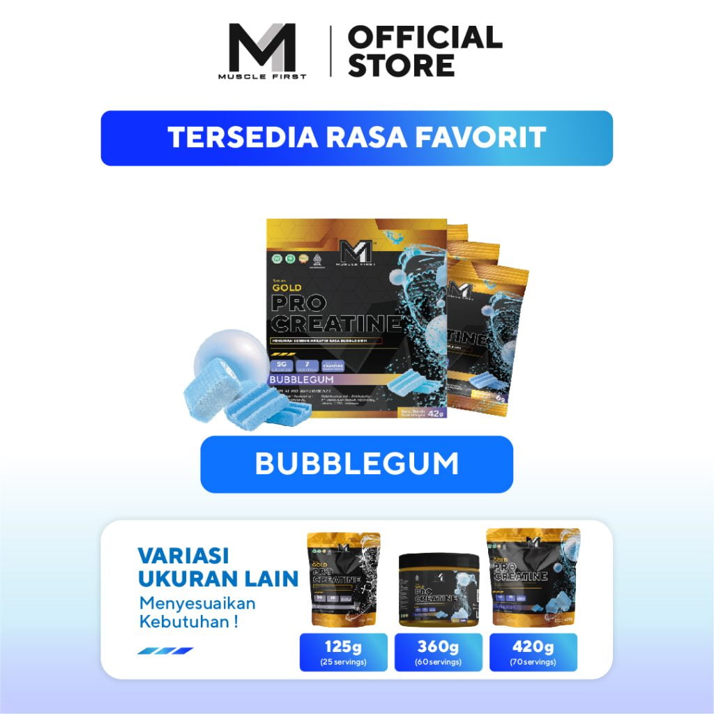 MUSCLE FIRST Pro Creatine Box - Menambah Massa Otot Suplemen Fitness ...